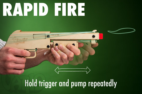 Bandit Guns: Pump-action Rubber Band Guns