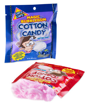Magic Bubble Gum Cotton Candy: Cotton candy that turns into gum as you ...