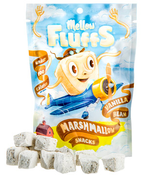 Mellow Fluffs Marshmallow Treats: Flavored marshmallow squares for ...
