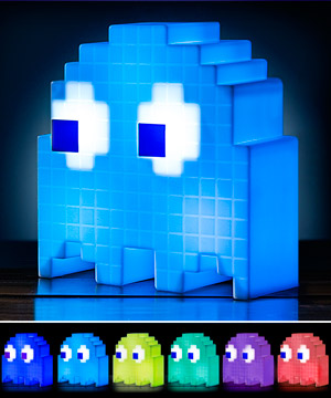 Pac-man Red Ghost Silhouette Light Up Face Pac-Man & Ghost Art Cursor ...