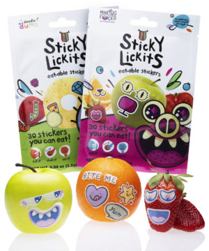 Sticky Lickits: Adhesive stickers you can eat!