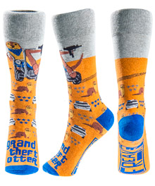 Freaker Socks - Unicorn on the Cob: Socks sporting a corny unicorn pun.