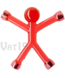Q-Man Translucent Mini Magnets: Pliable figures with magnetic hands and ...