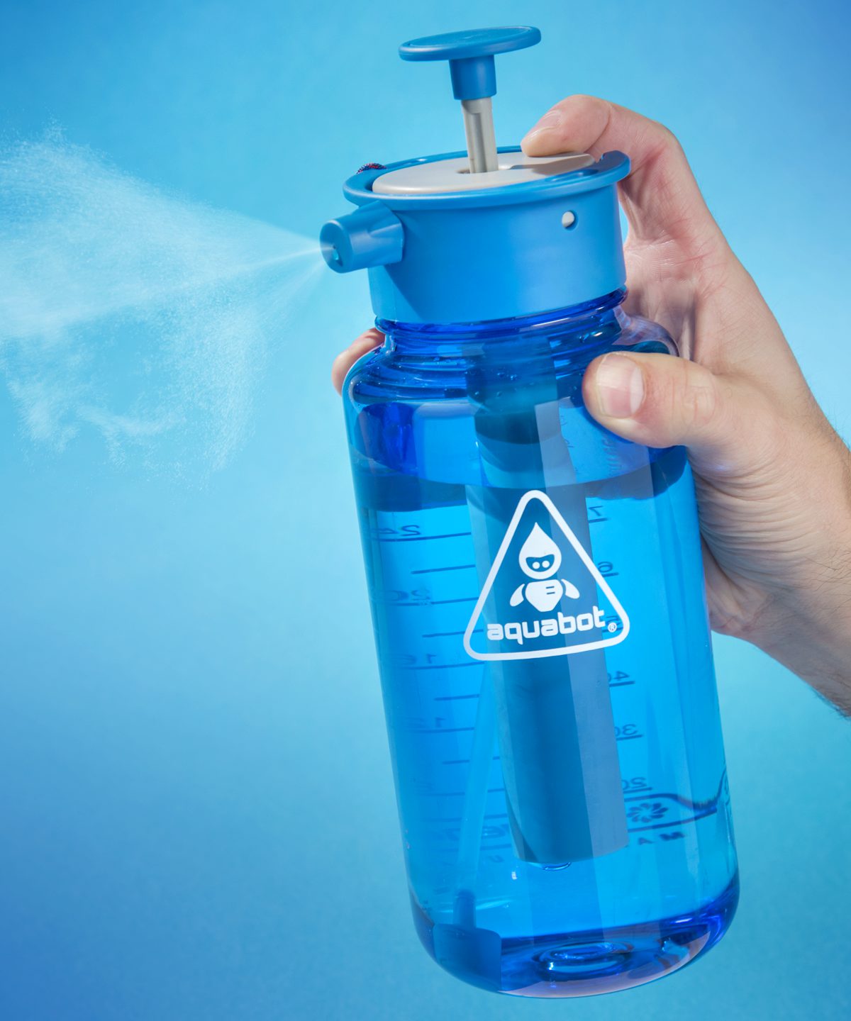 Aquabot Water Bottle Sprayer: High pressure water bottle