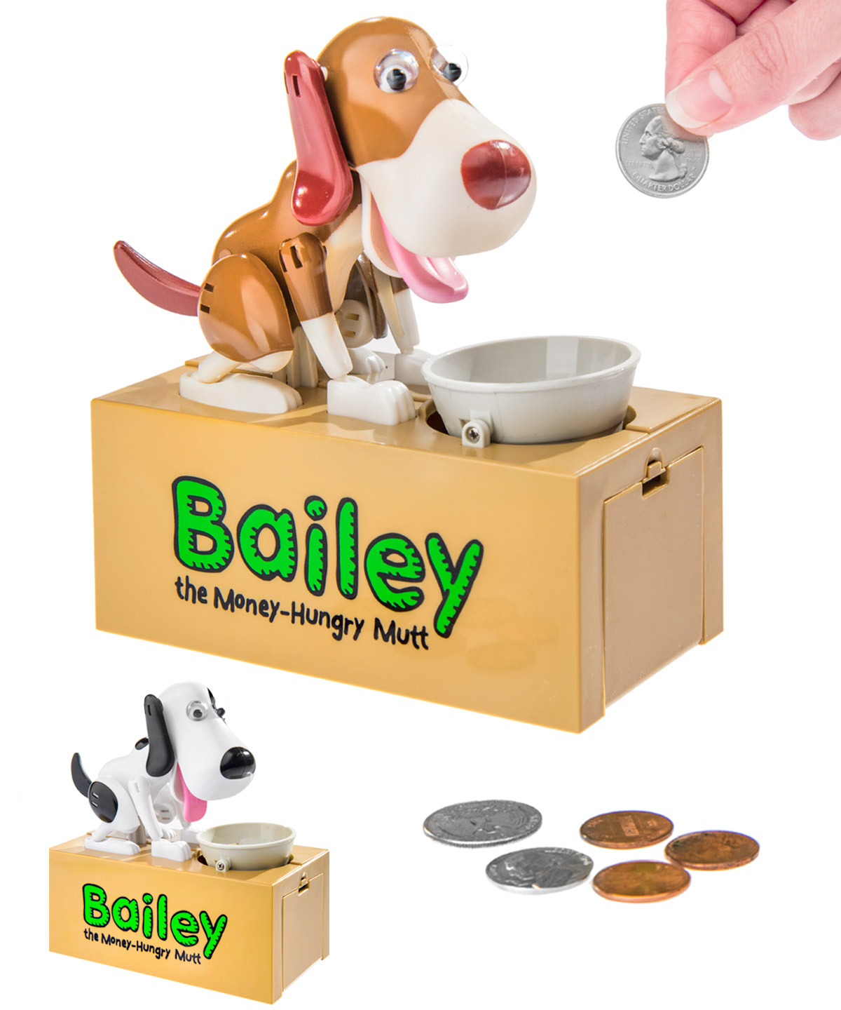 Bailey the Dog Bank: Animatronic Canine Coin Storage.