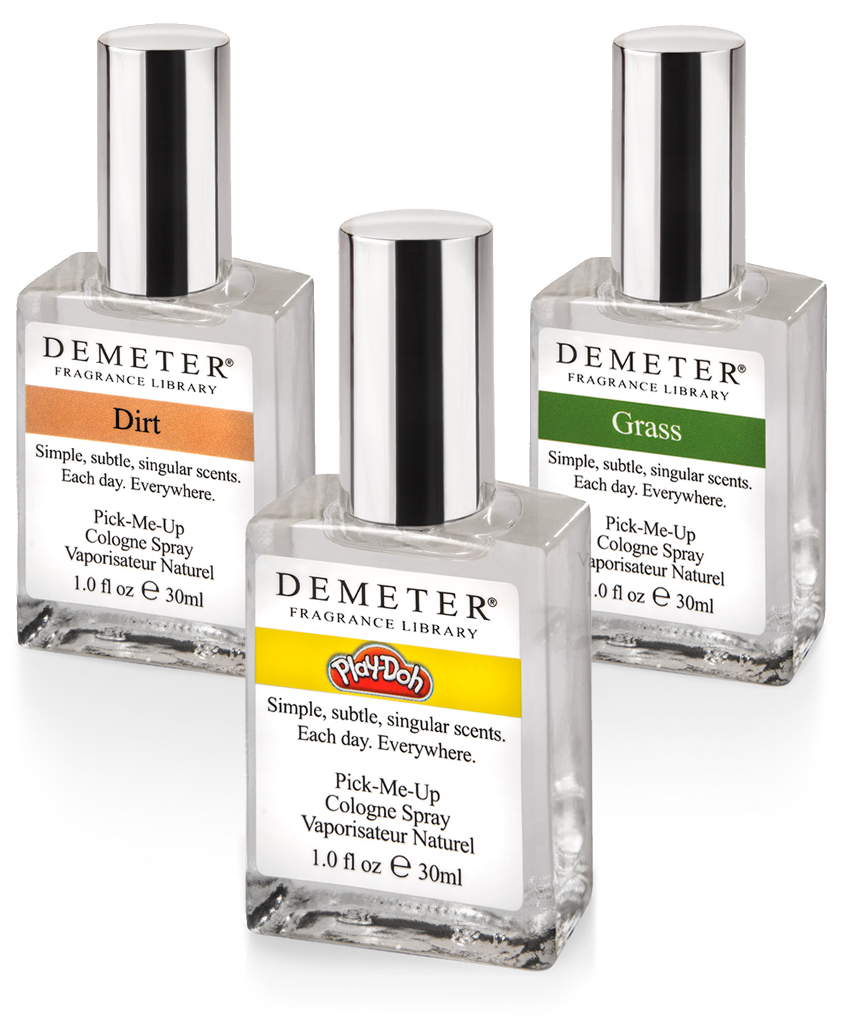 Crazy Cologne Sprays: Grass, Dirt, and Play-Doh Colognes
