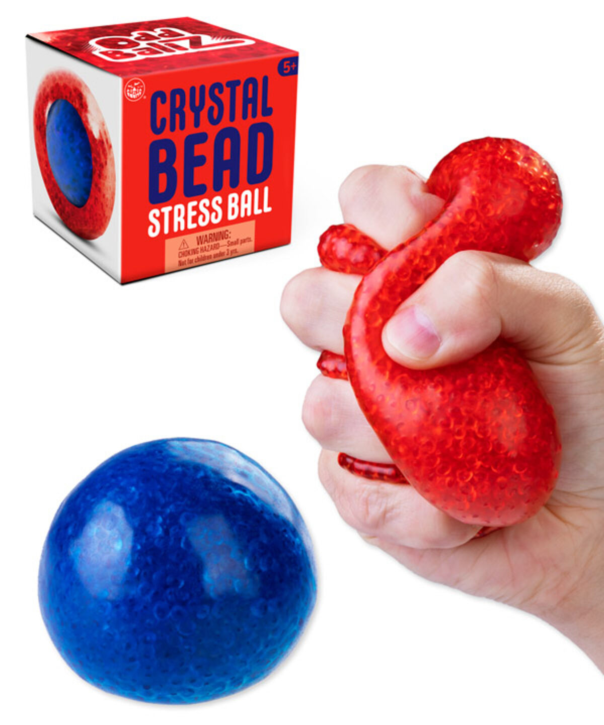 Crystal Bead Stress Ball: A palm-sized ball with satisfyingly crunchy ...