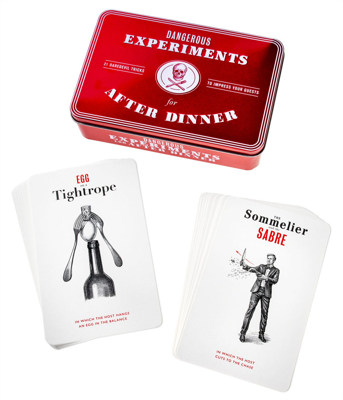 Dangerous Experiments for After Dinner: Deck of 21 daring feats.