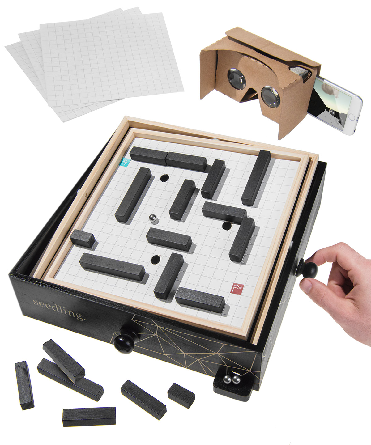 DIY Marble Maze: Create a labyrinth and run it on a tilt board or in VR.