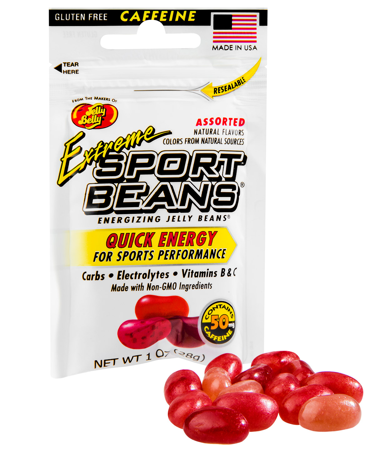 Extreme Caffeinated Sports Jelly Beans: Energy-boosting beans