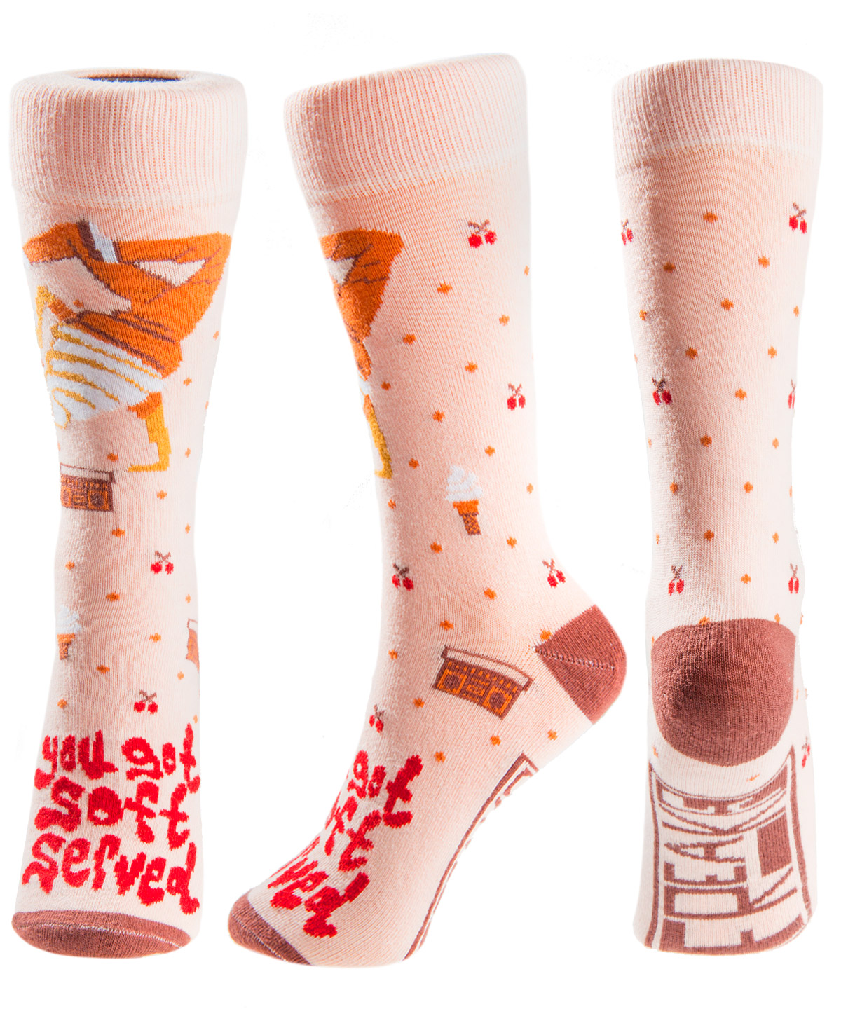 Freaker Socks - You Got Soft-Served: Fun socks with a swirl of funny ...
