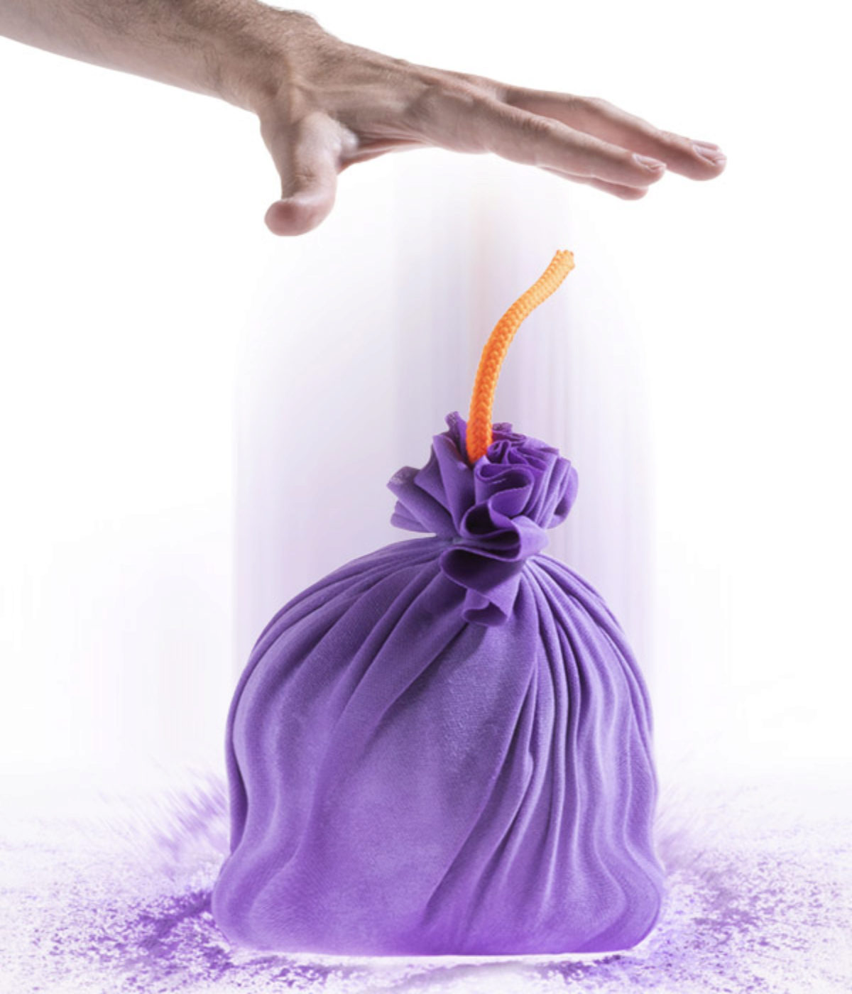 Giant Chalk Bomb: A jumbo hand-held projectile full of colored chalk ...