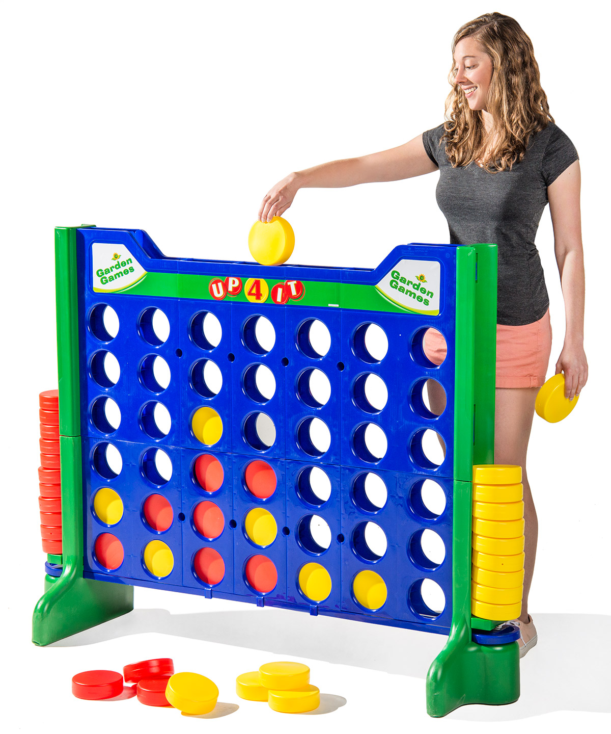 Giant Four-in-a-Row Game: Super-sized 4-in-a-row game.