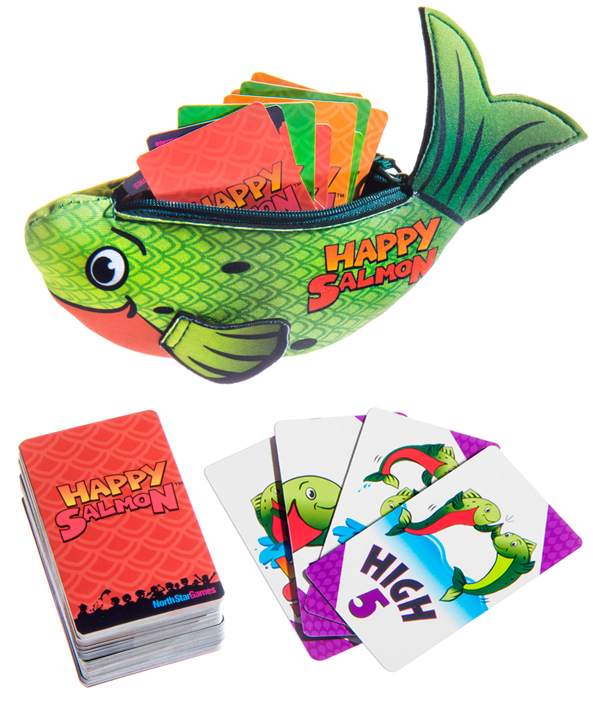 Happy Salmon Game: Frenzied fish-themed card game