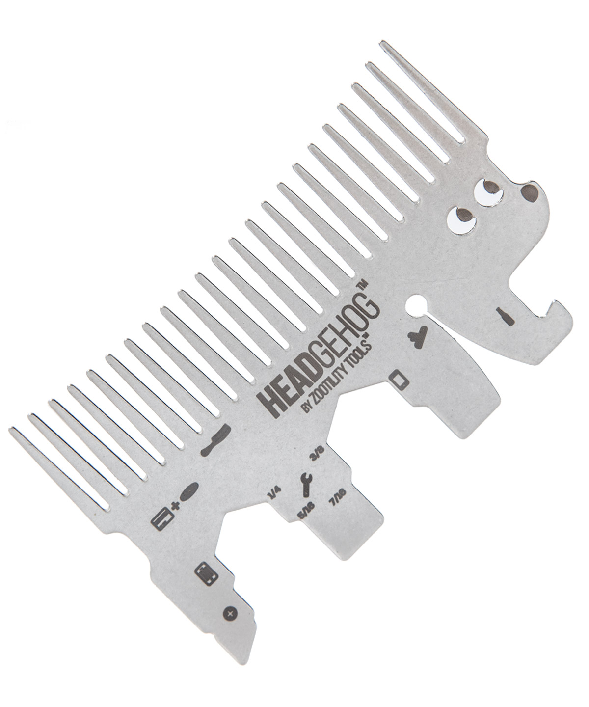 Headgehog Multi-tool Comb fits in your wallet.