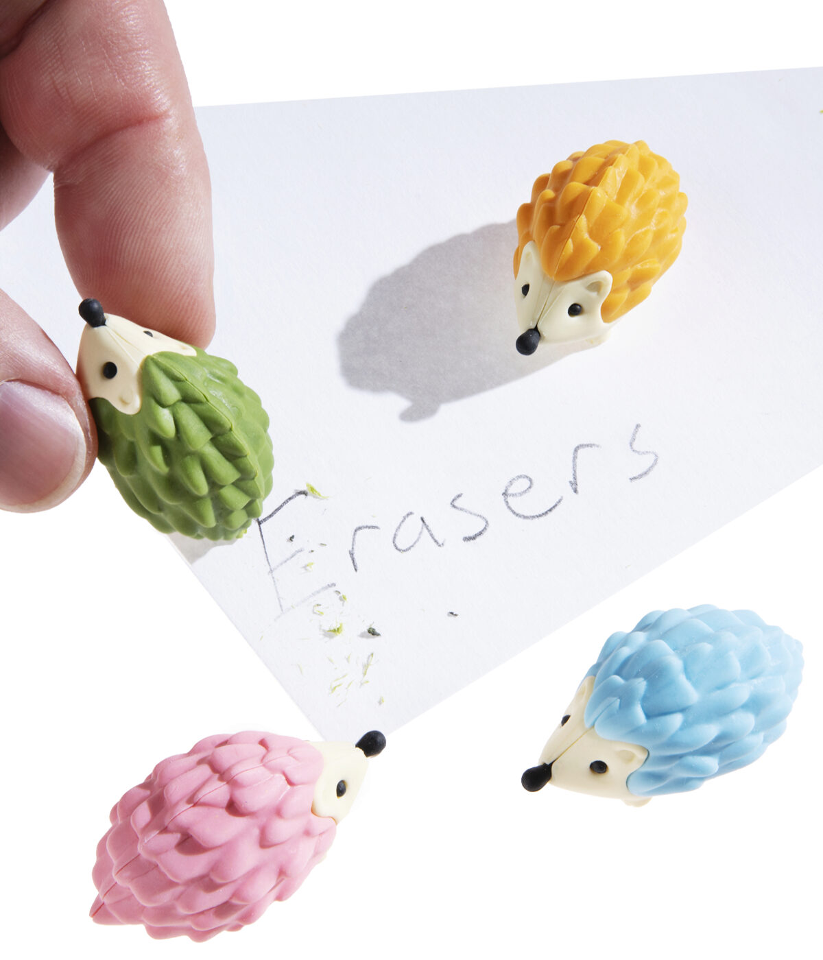 Hedgehog Erasers: An adorable way to erase your mistakes