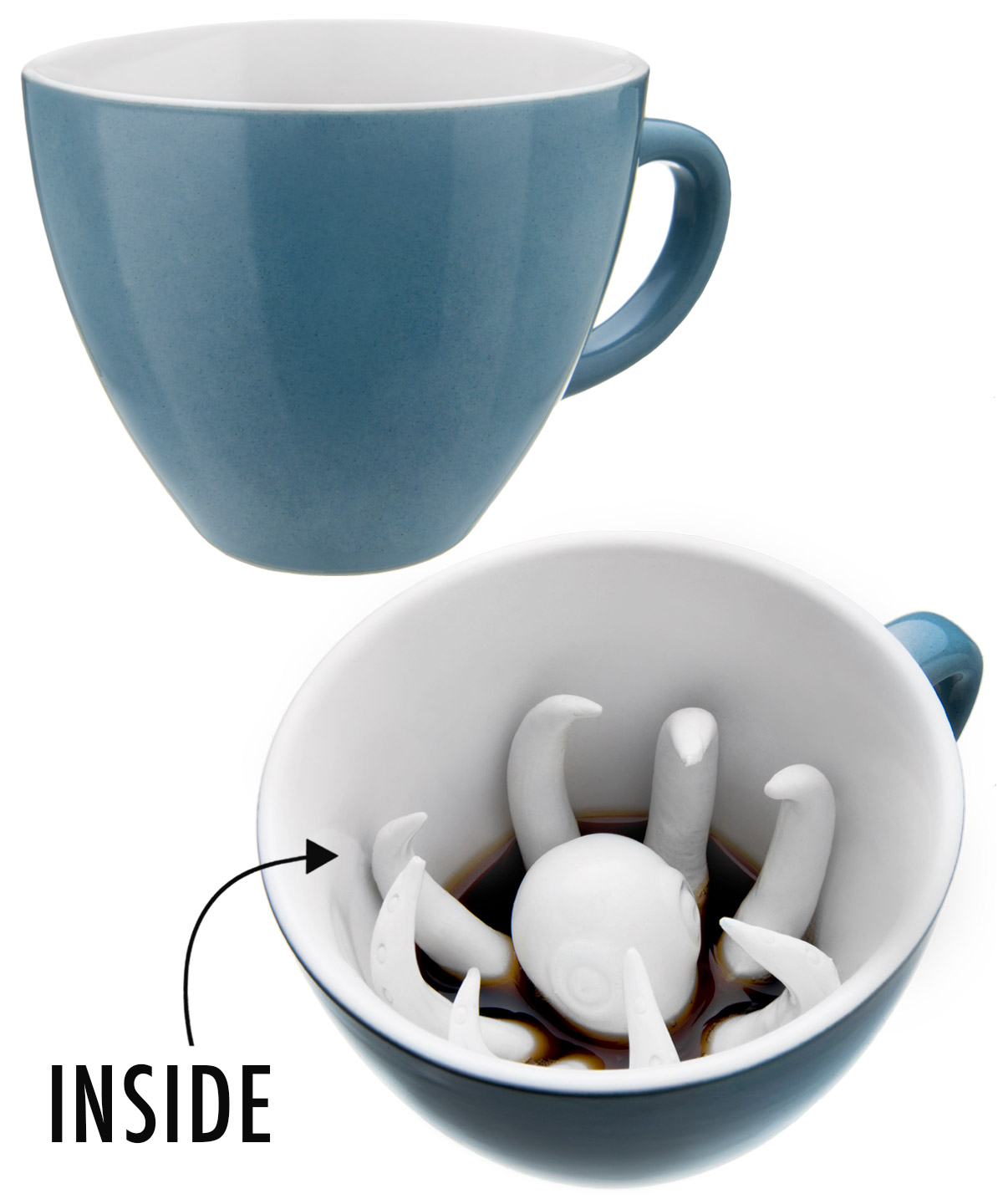 The Hidden Octopus Cup: Coffee cup with a cephalopod