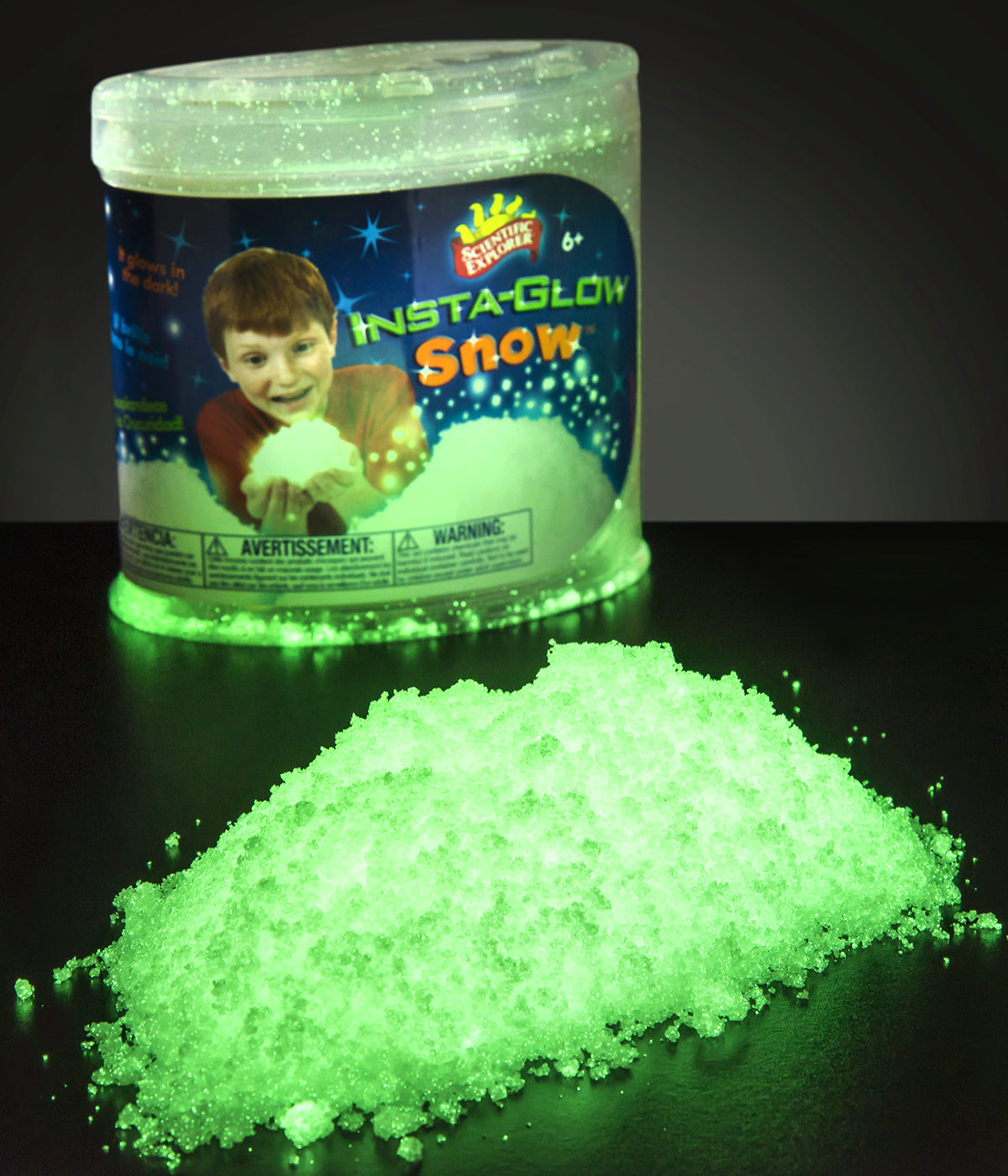 Insta-Glow Snow: Just add water to make glow-in-the-dark faux snow!