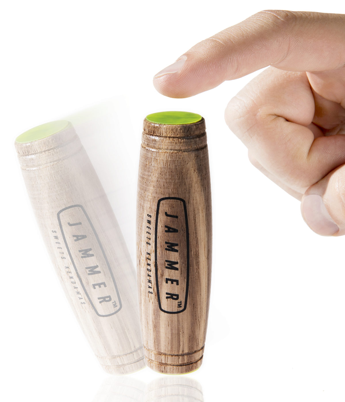 Jammer: Wooden fidget toy used for tricks.
