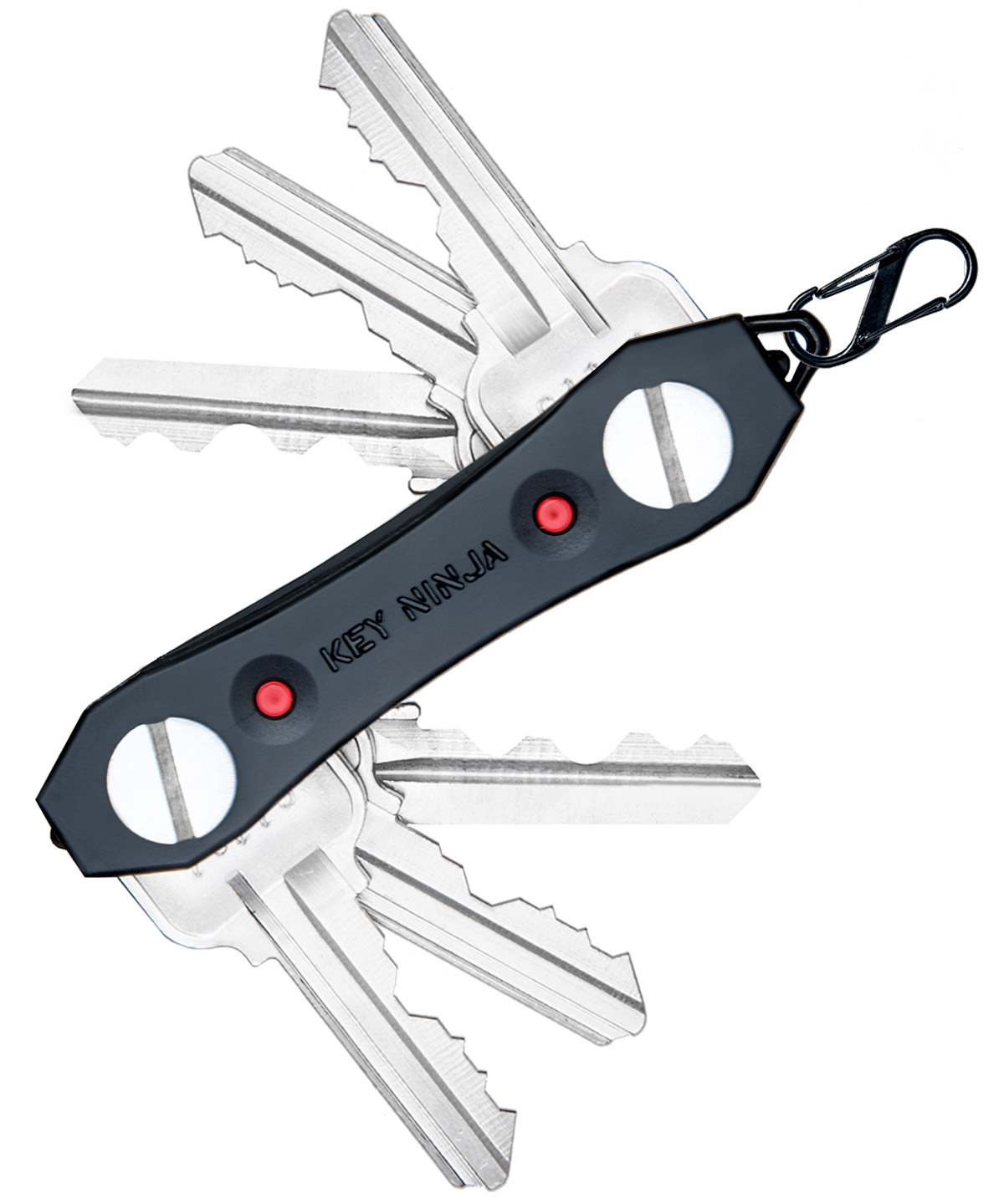 Key Ninja Keychain: Organize up to 30 keys + Dual LED Lights