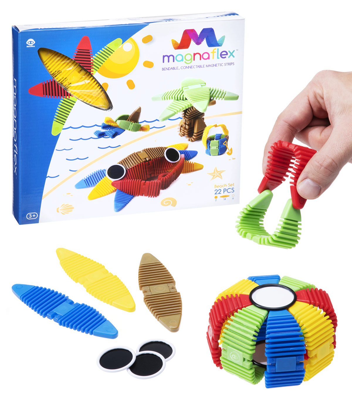 Magnaflex: A flexible magnetic construction set.