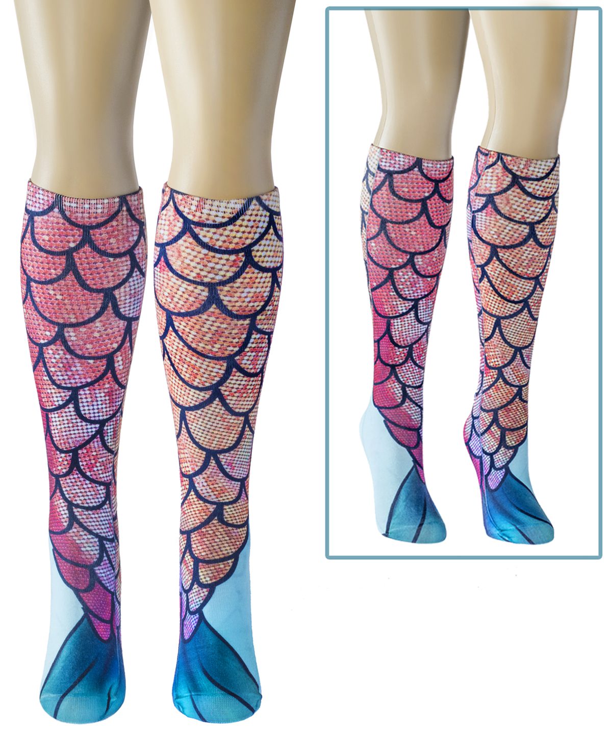 Mermaid Socks: Turn your feet into flippers!