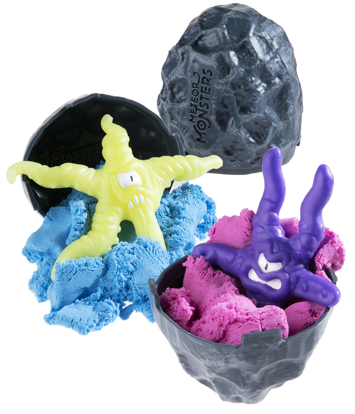 Meteor Monsters: Collectible surprise toys that emerge from moldable dough.