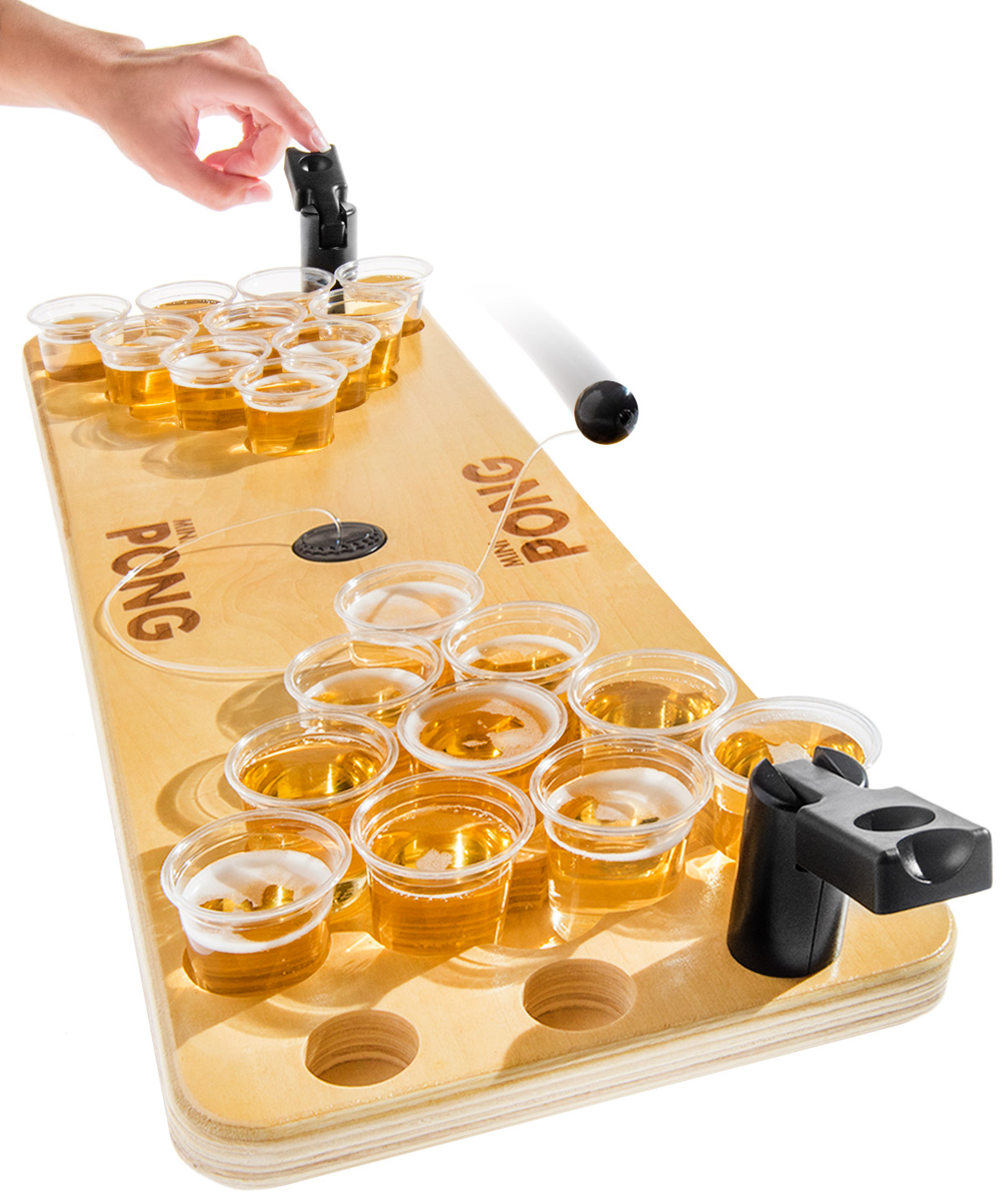 Mini Beer Pong: Take the party on the road.
