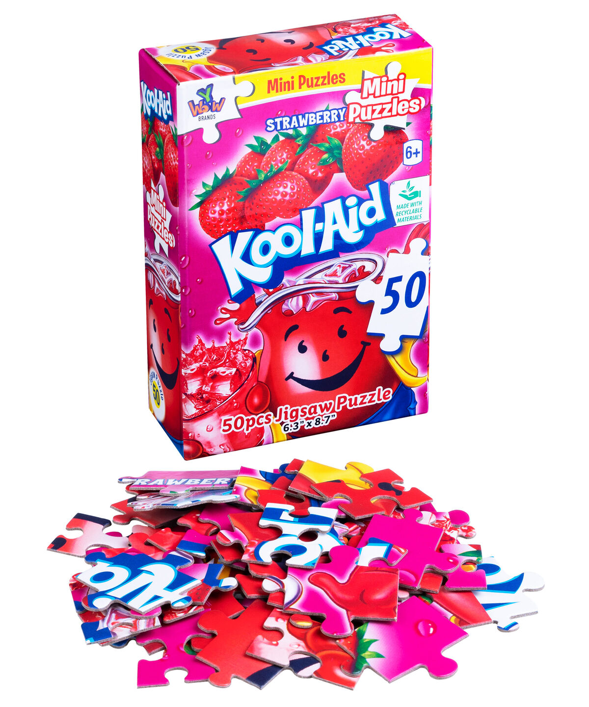 Mini Kool-Aid Puzzle: A mini jigsaw puzzle themed like the famous drink ...