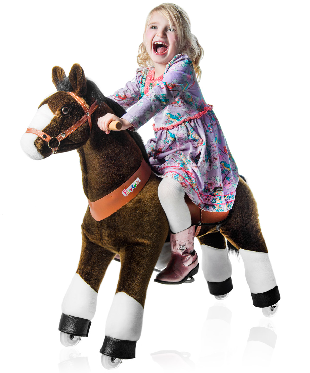 PonyCycle: A rideable four-wheeled pony.