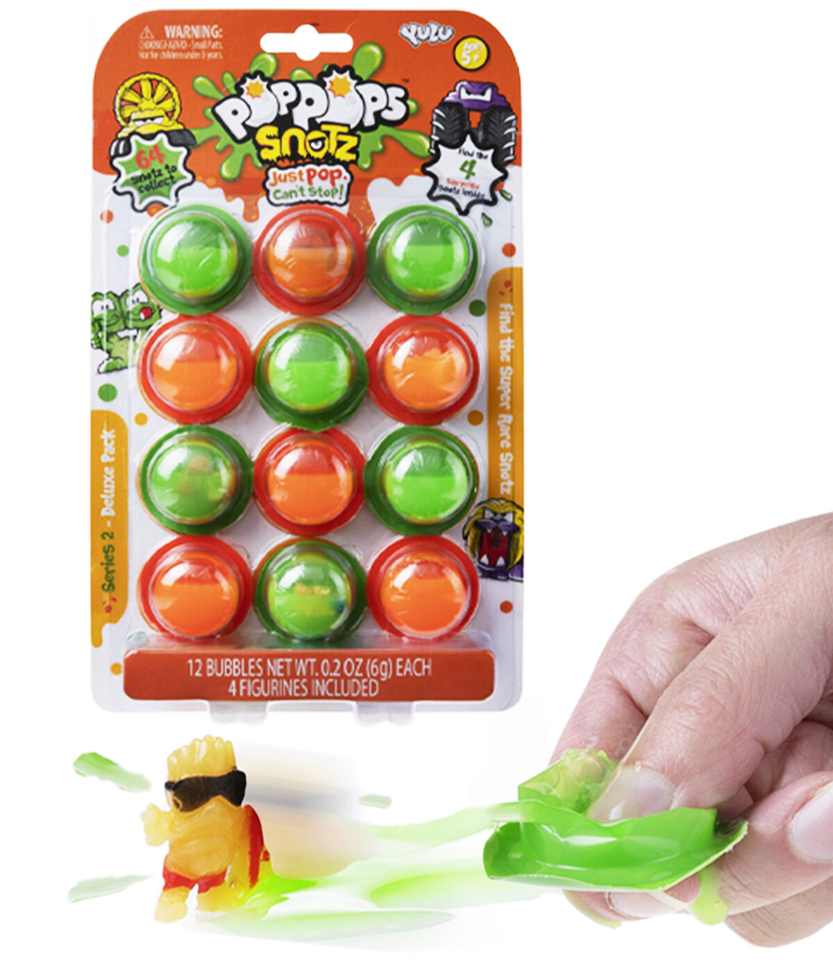 Pop Pops Snotz: Pop the slime bubbles to find collectible figurines!