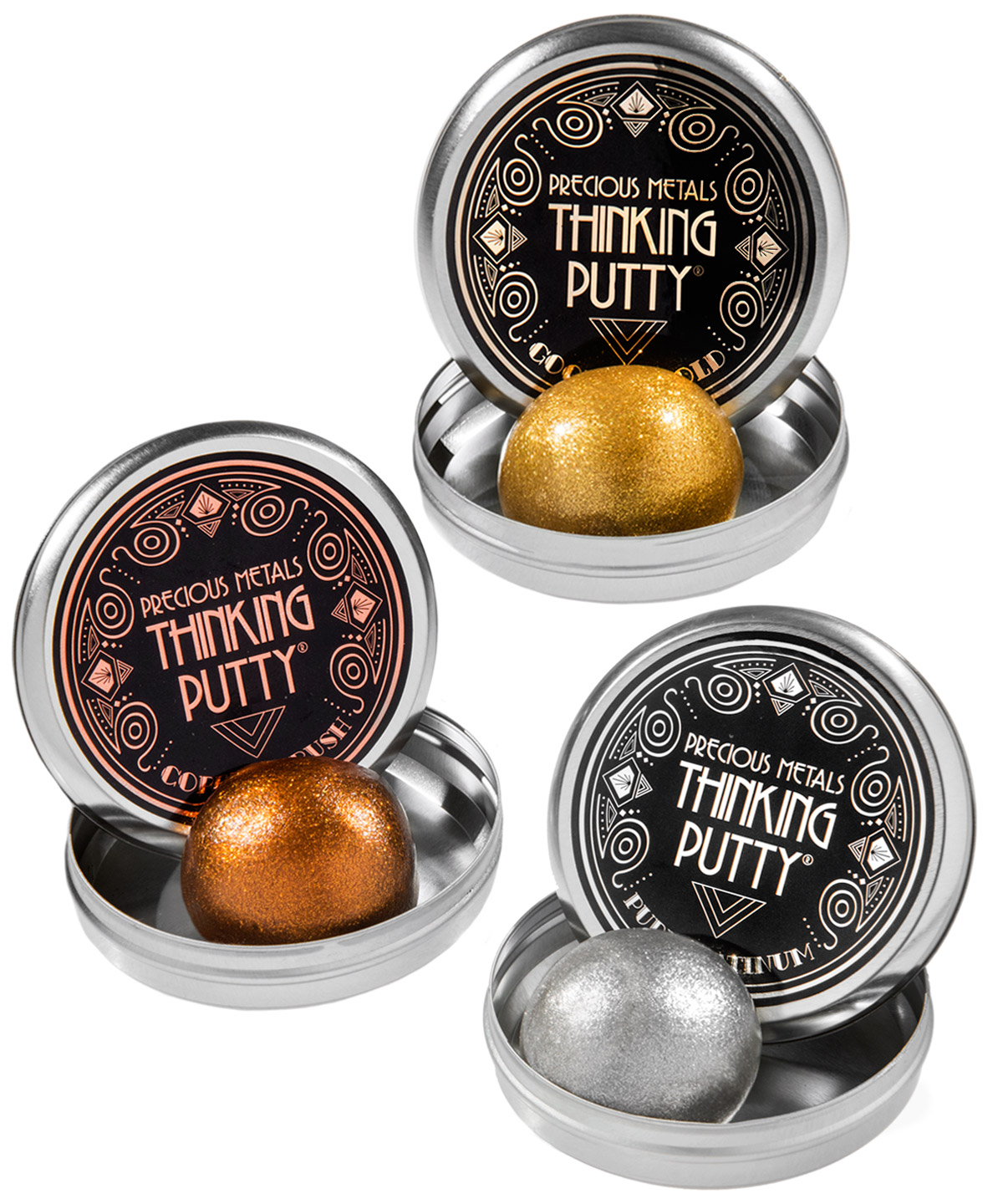 Precious Metals Thinking Putty: Features the color and shimmer of metals