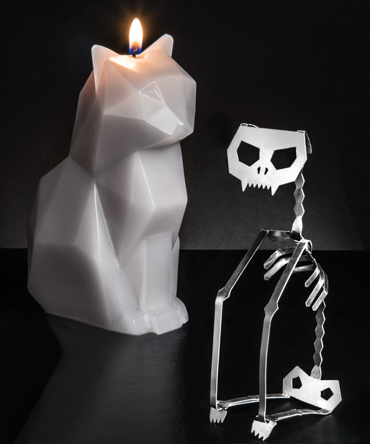 PyroPet Candle: The Creepy Candle with a Metal Skeleton