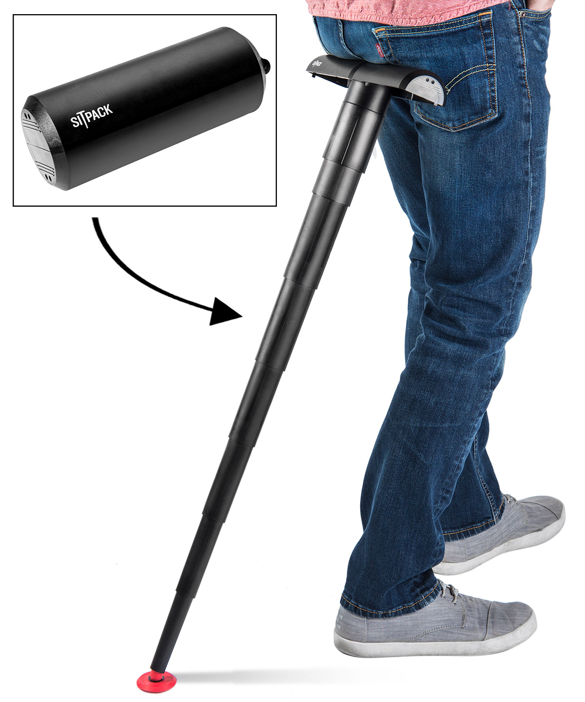 Sitpack: World's most compact foldable seat.