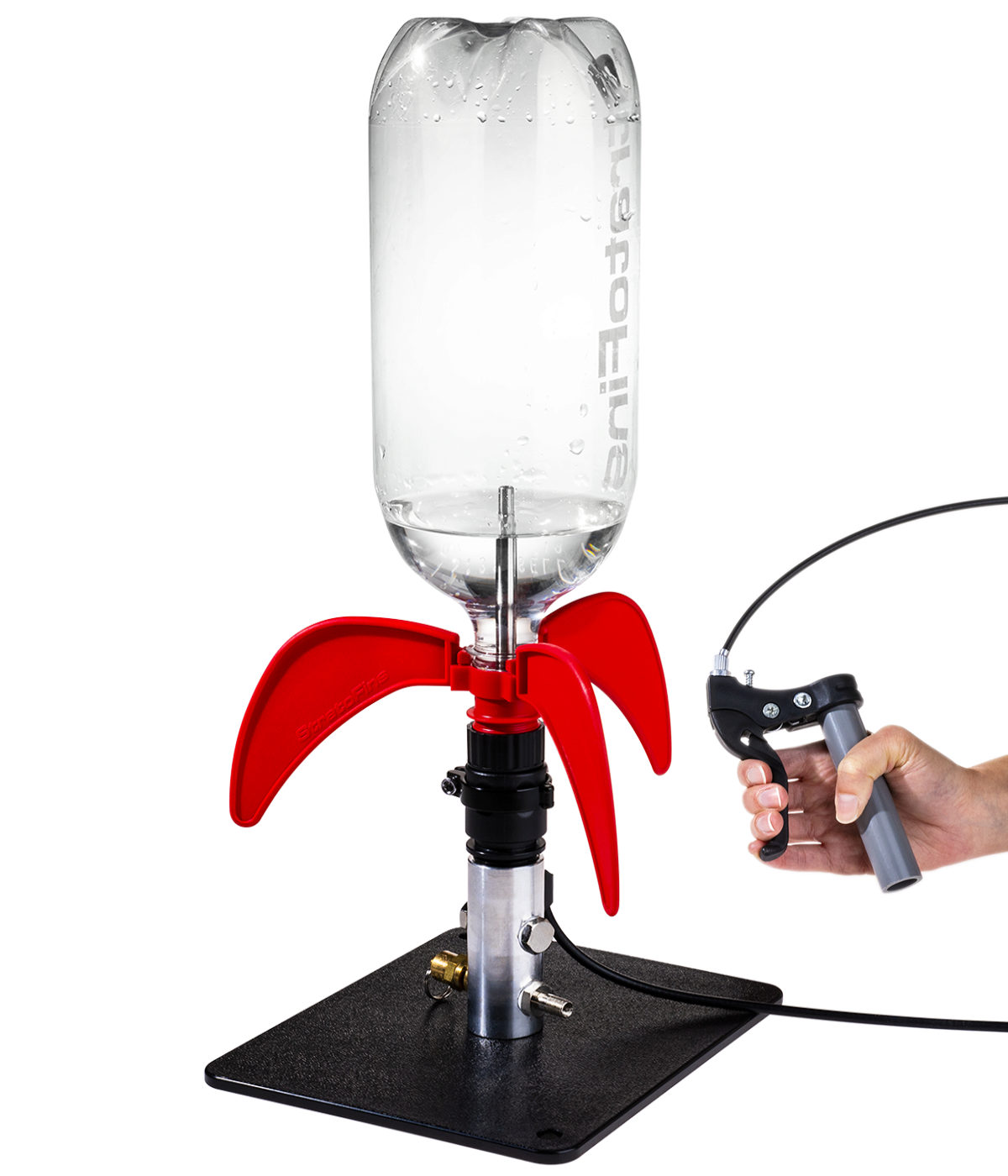 Stratolauncher IV: Water rocket launcher shoots bottles up to 350 feet!