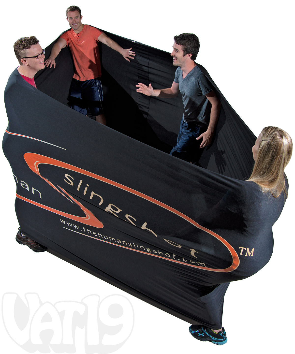 The Human Slingshot: Giant Stretchable Band