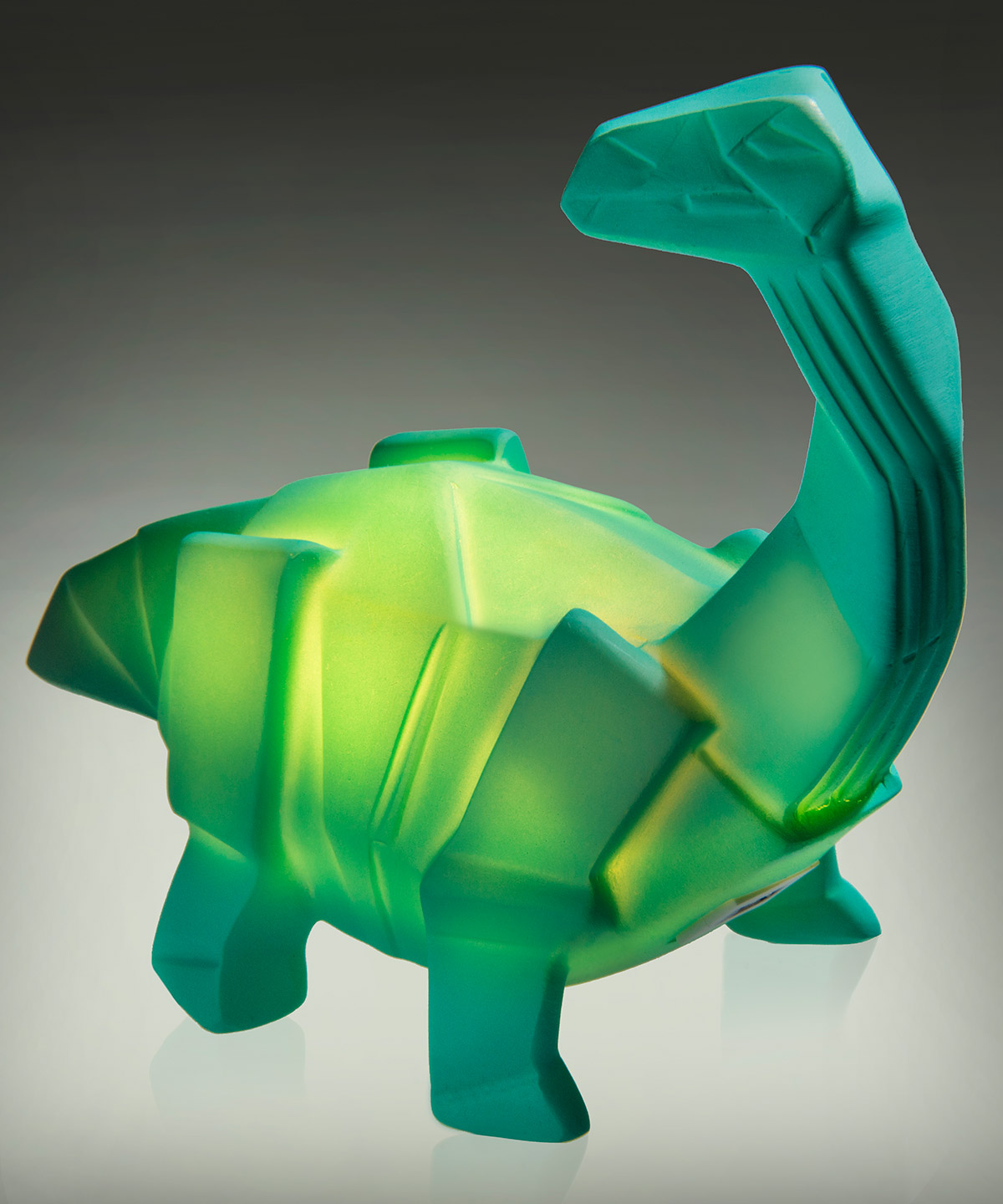 USB Dino Lamp: Light-up dinosaur styled like origami.
