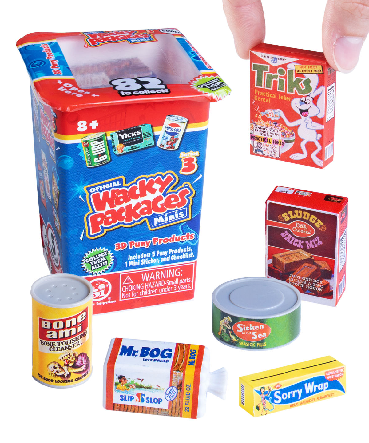 Wacky Packages: Miniature 3D collectibles with outrageous spoof brand ...