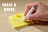Erasable Memo Pad: Jot down and erase notes with the included pen