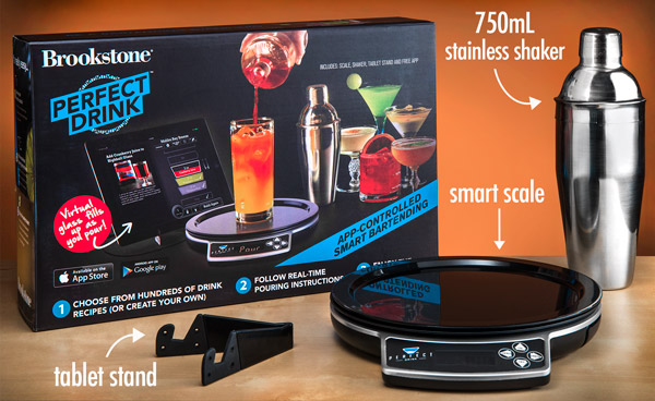 The Perfect Drink by Brookstone: App-controlled smart bartending