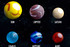 Solar System Marble Set: Collectible set of solar objects formed in glass.